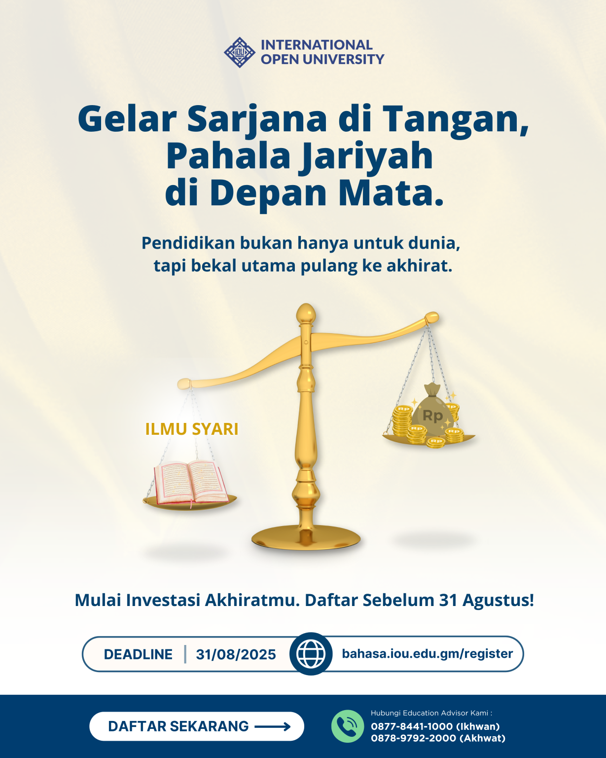 Last Call: Cara Daftar IOU Cuma 5 Menit | International Open University